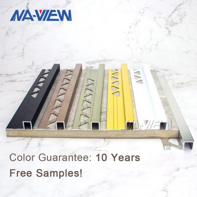 Brushed Brass White Gold Square Capping Box Edge Tile Trim Corners On Walls