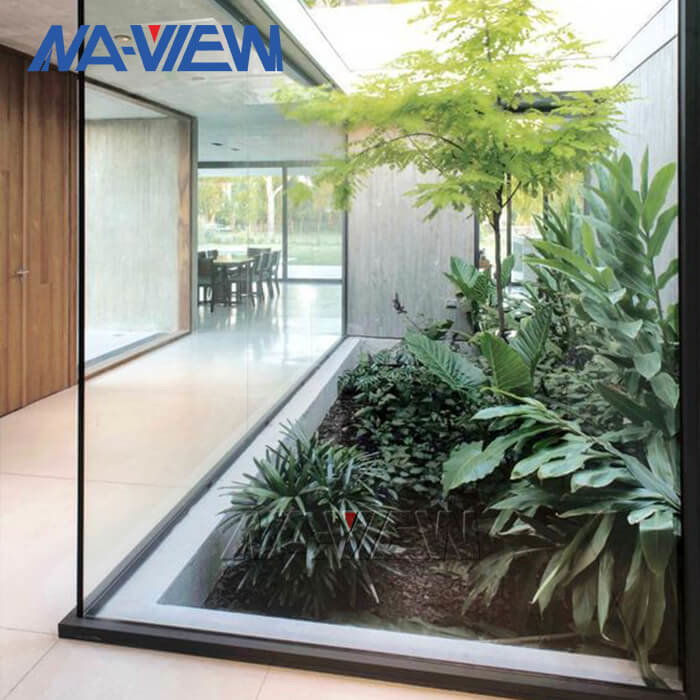 Anodizing Aluminium Frame Fixed Glass Window Energy Saving Fixed Roof ...